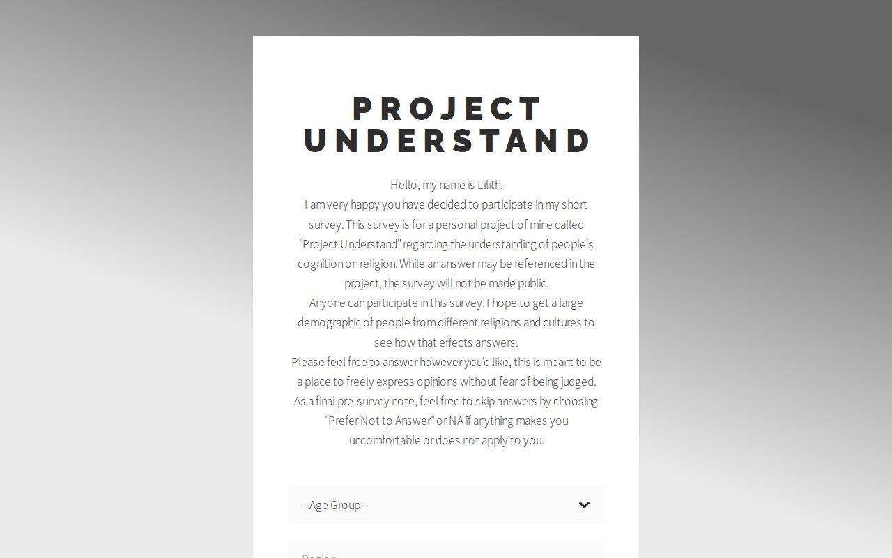 Project Understand